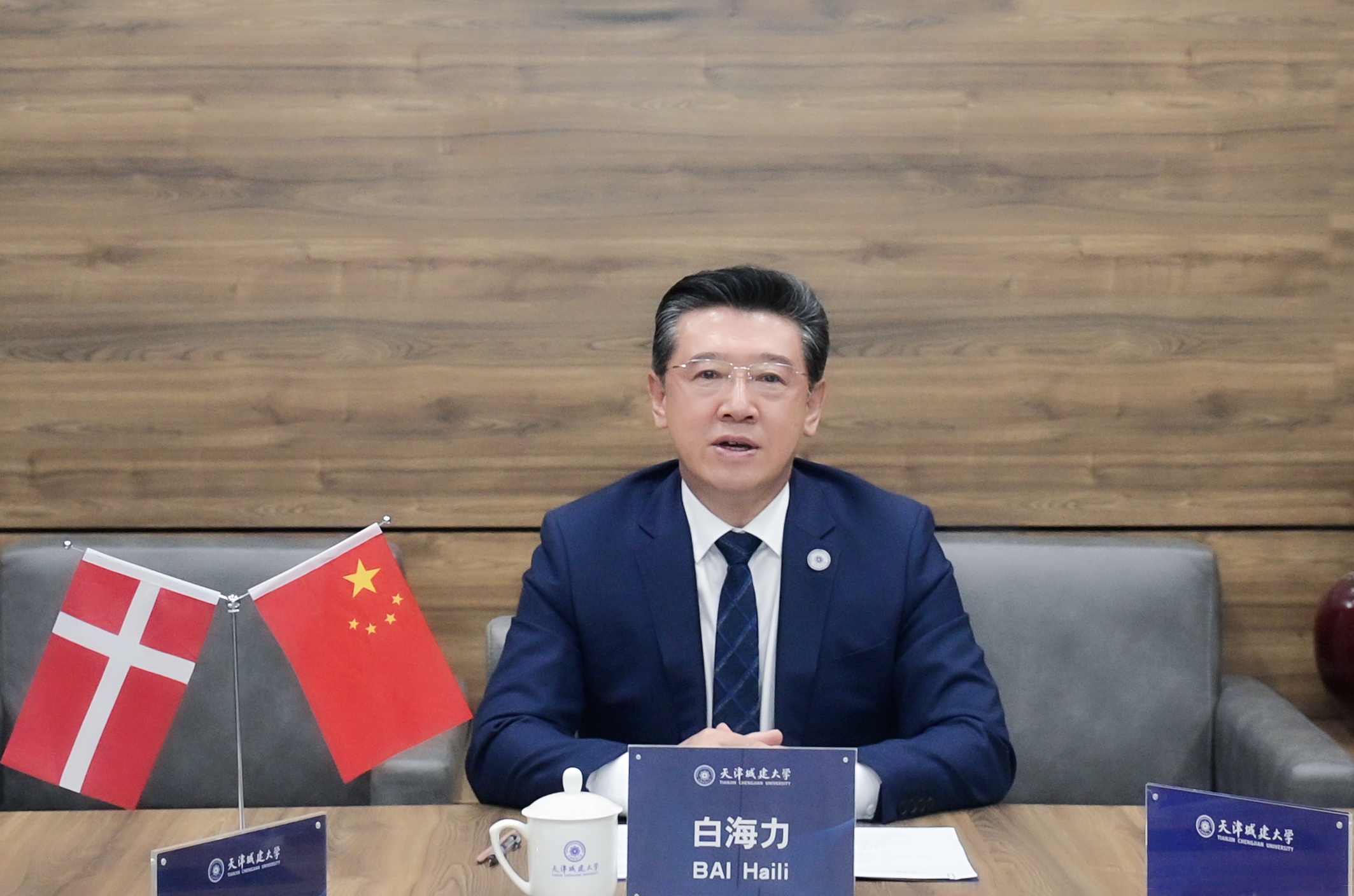 Virtual Meeting between Tianjin Chengjian University and VIA University ...